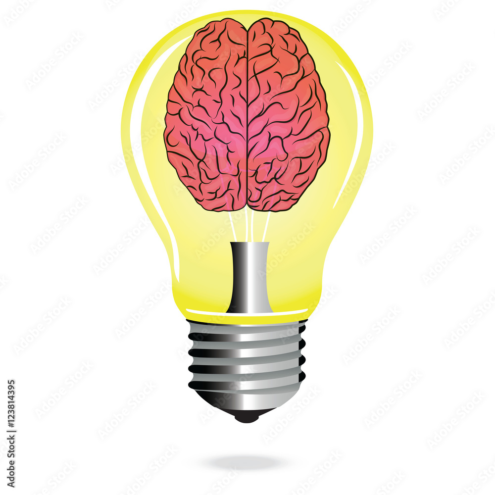 Light Bulb Idea Brain