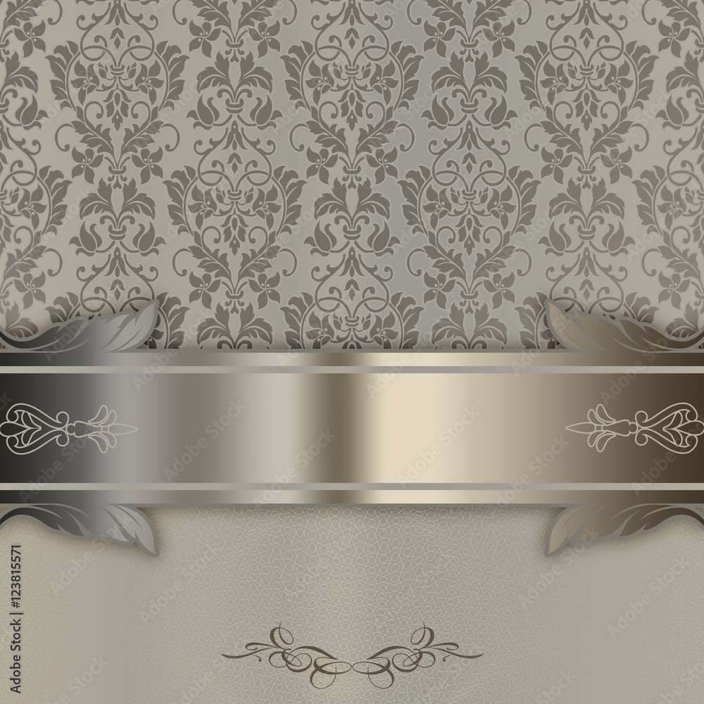 Vintage background with decorative border. Stock Photo | Adobe Stock