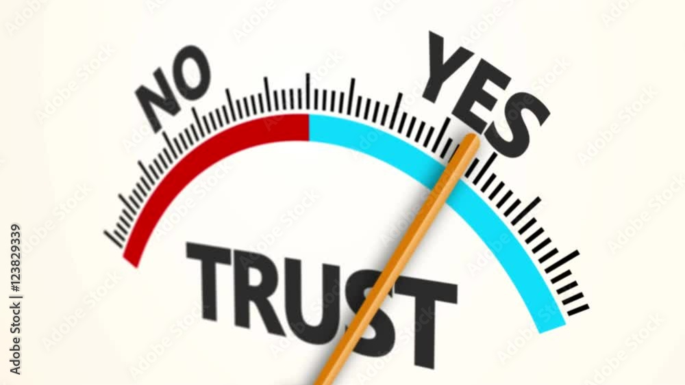 Animation indicator trust, confidence 4K UHD loop concept Stock Video ...