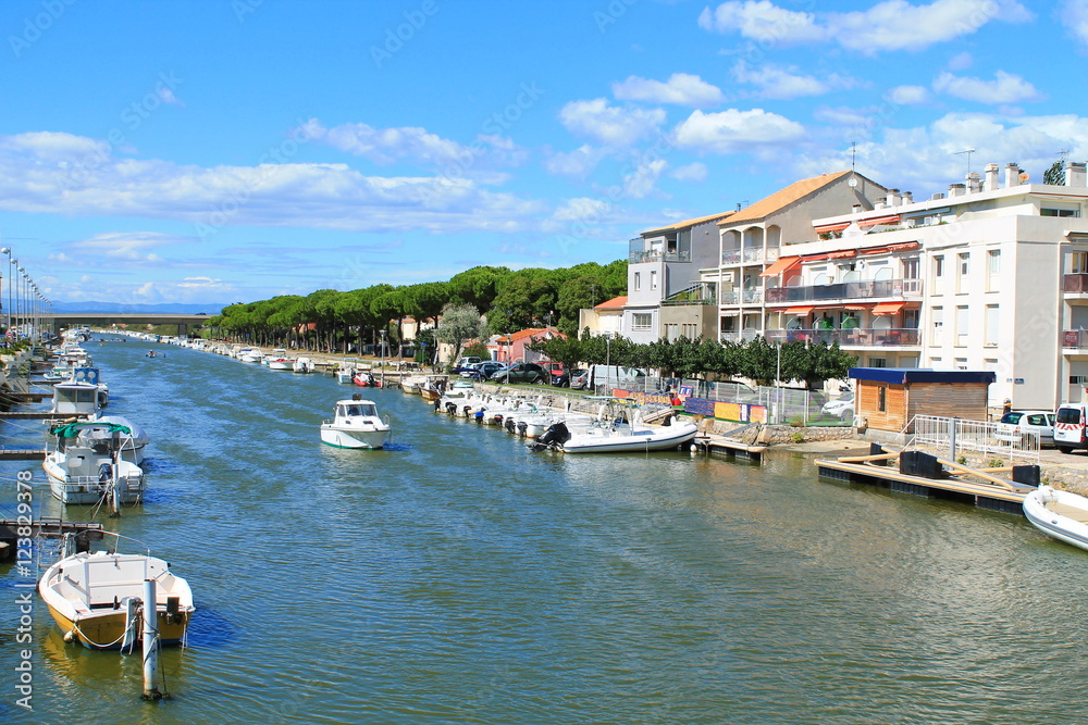 Carnon-Plage, station balnéaire de l'Hérault en France Stock Photo ...