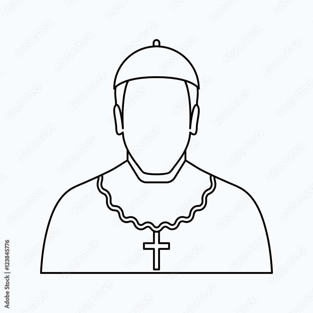 Catholic Priest Drawing
