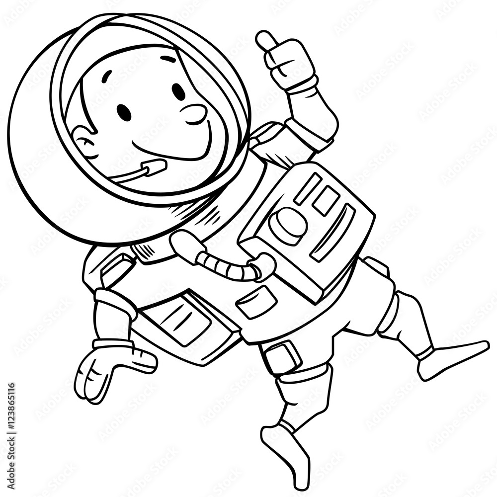 Spaceman Stock Vector | Adobe Stock