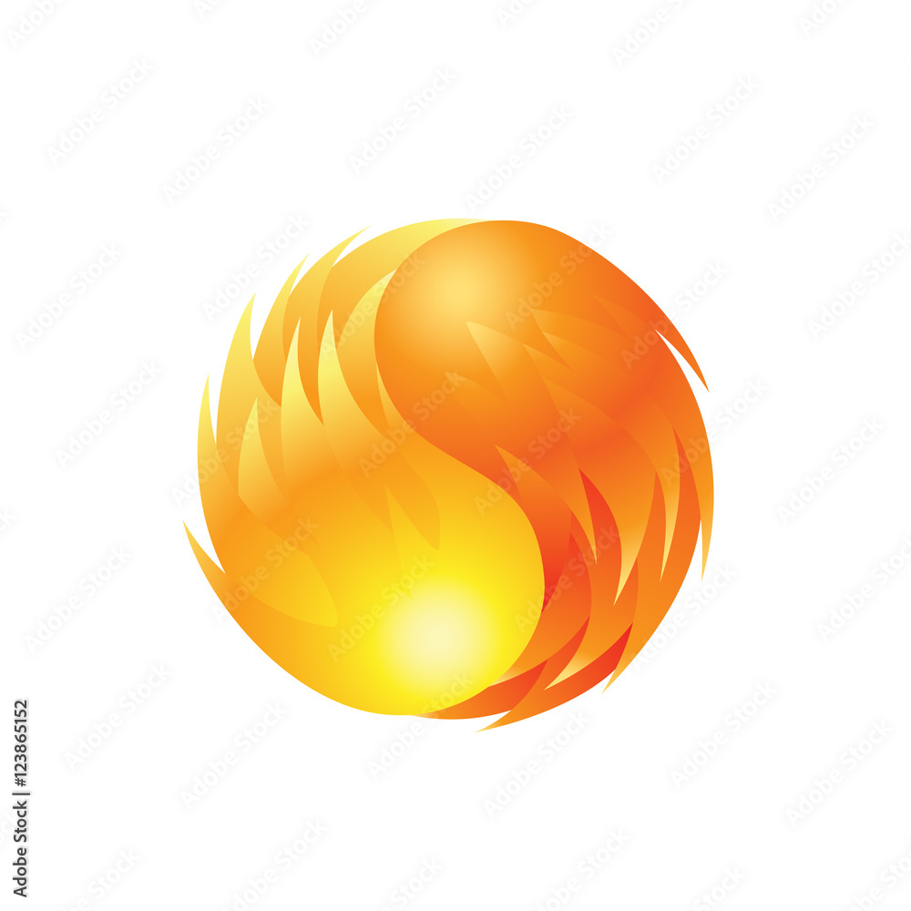 Fireball element icon Stock Vector | Adobe Stock
