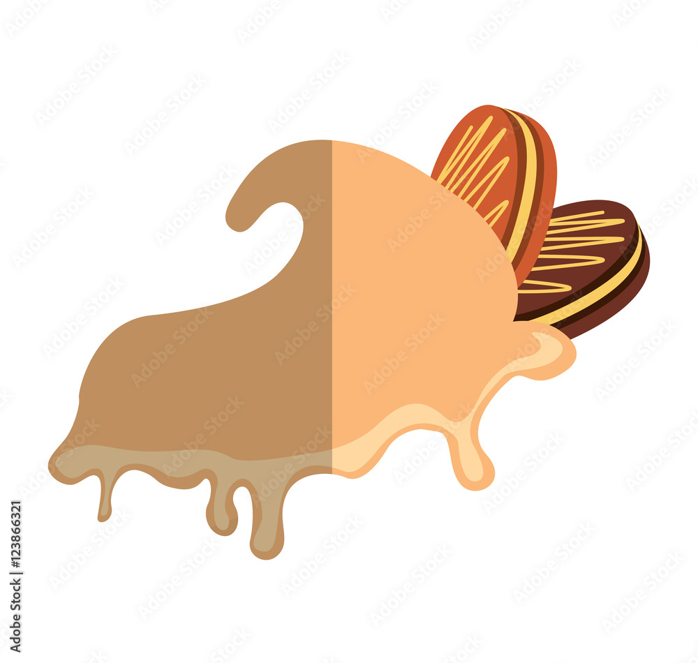 cookies and cream sweet icon vector illustration design Stock Vector ...