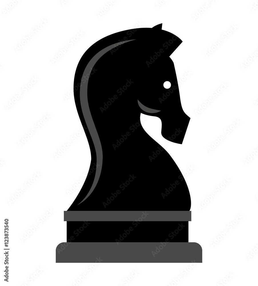 horse piece chess isolated icon vector illustration design Stock Vector ...
