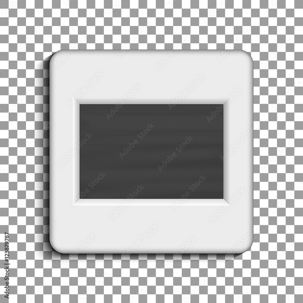 Realistic photographic slide. Retro design for photo presentation ...