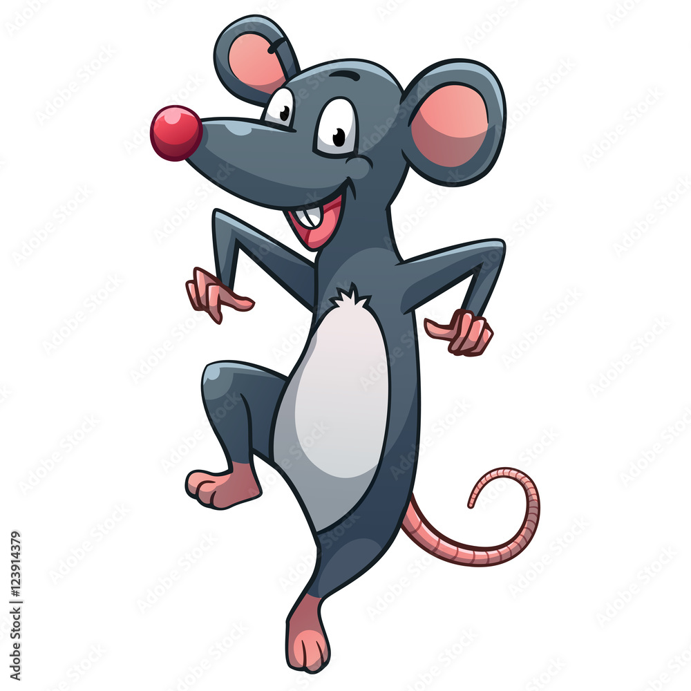 Dancing rat Stock Vector | Adobe Stock