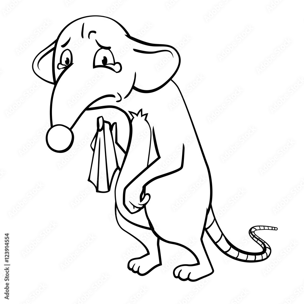 Cry rat vector de Stock | Adobe Stock