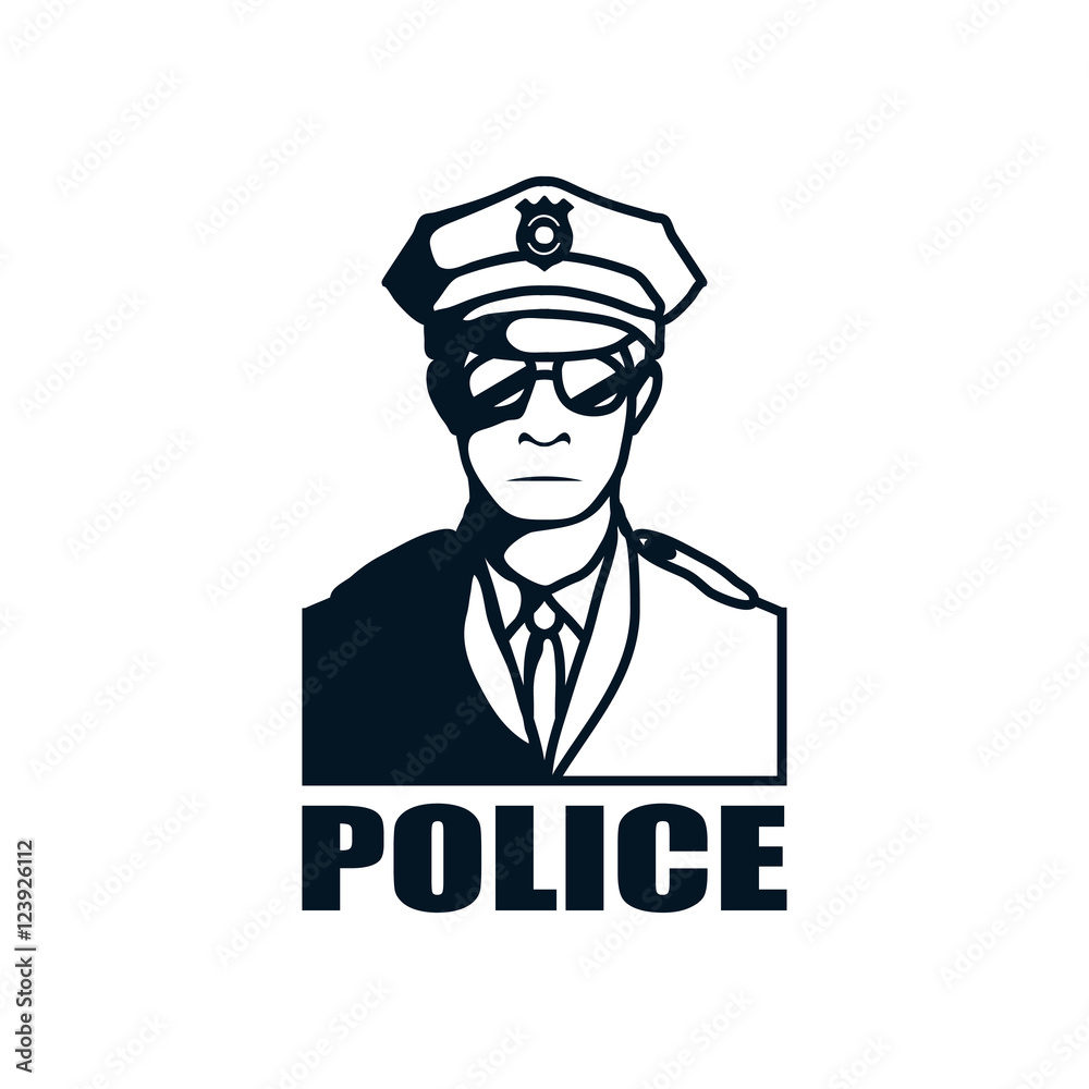 Policeman. Policeman Logo. Policeman Silhouette. Policeman Illustration ...