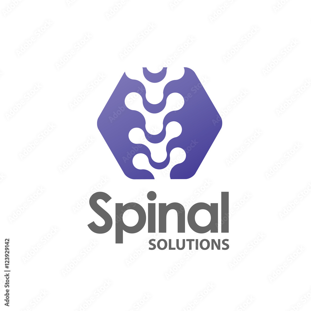 spinal diagnostic center logo concept, spine pain medical center Stock ...