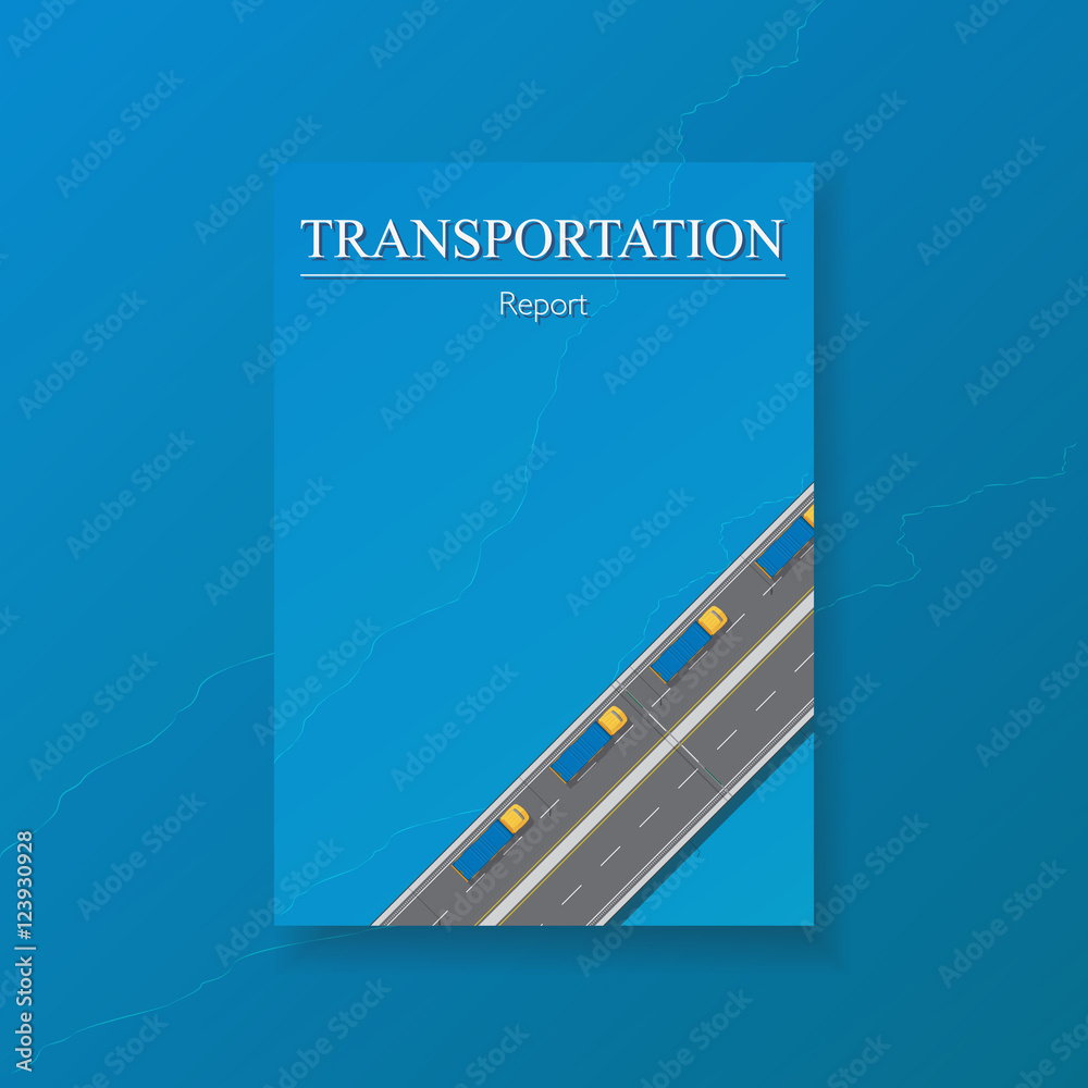 Logistic transport business corporate Identity Templates for flyers ...