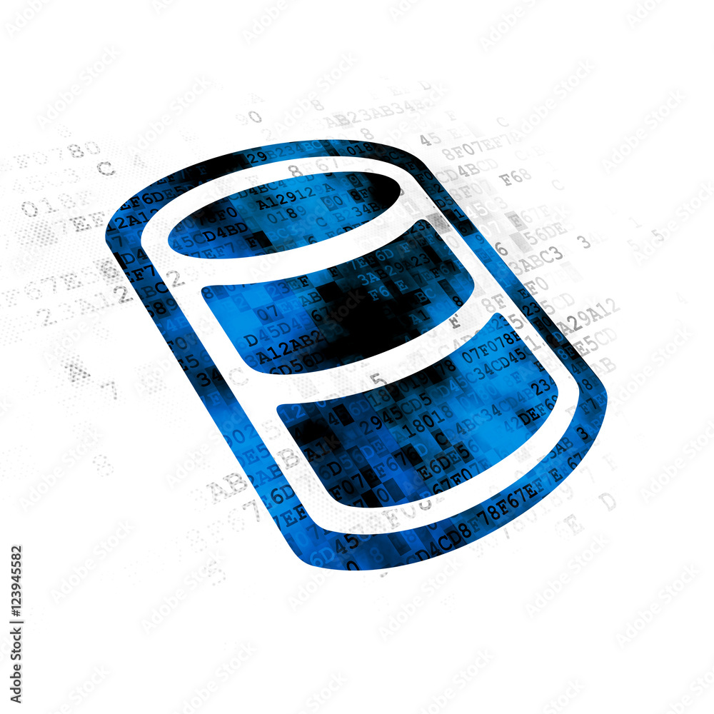 Programming Concept Database On Digital Background Stock Illustration Adobe Stock