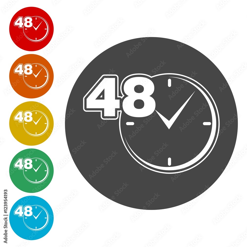 Vector 48 hours Stock Vector | Adobe Stock