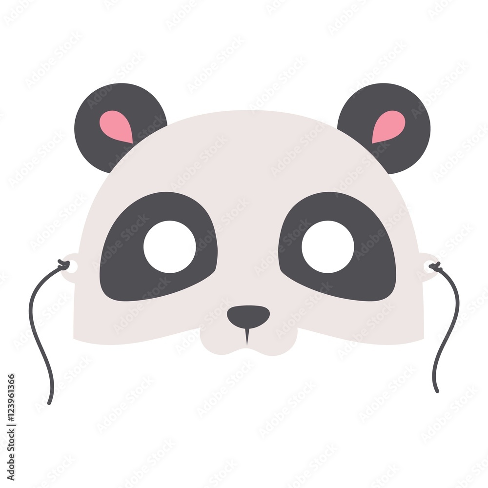 Cartoon animal party mask vector. Stock Vector | Adobe Stock