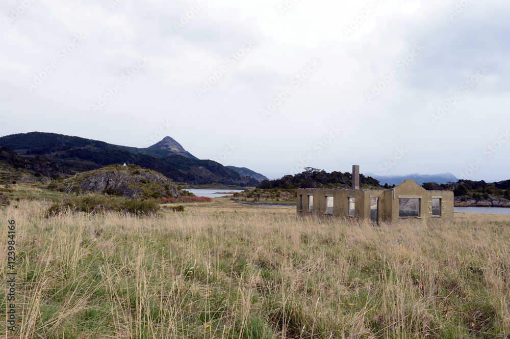 Bahia Wulaia is a bay on the western shore of Isla Navarino along the ...