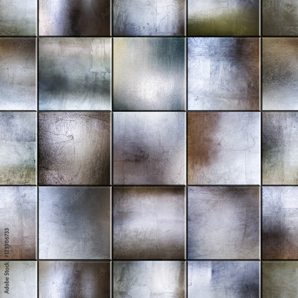 seamless metallic tiles background Stock Illustration | Adobe Stock
