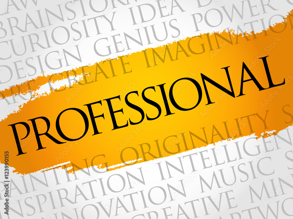 Professional word cloud collage, creative business concept background ...