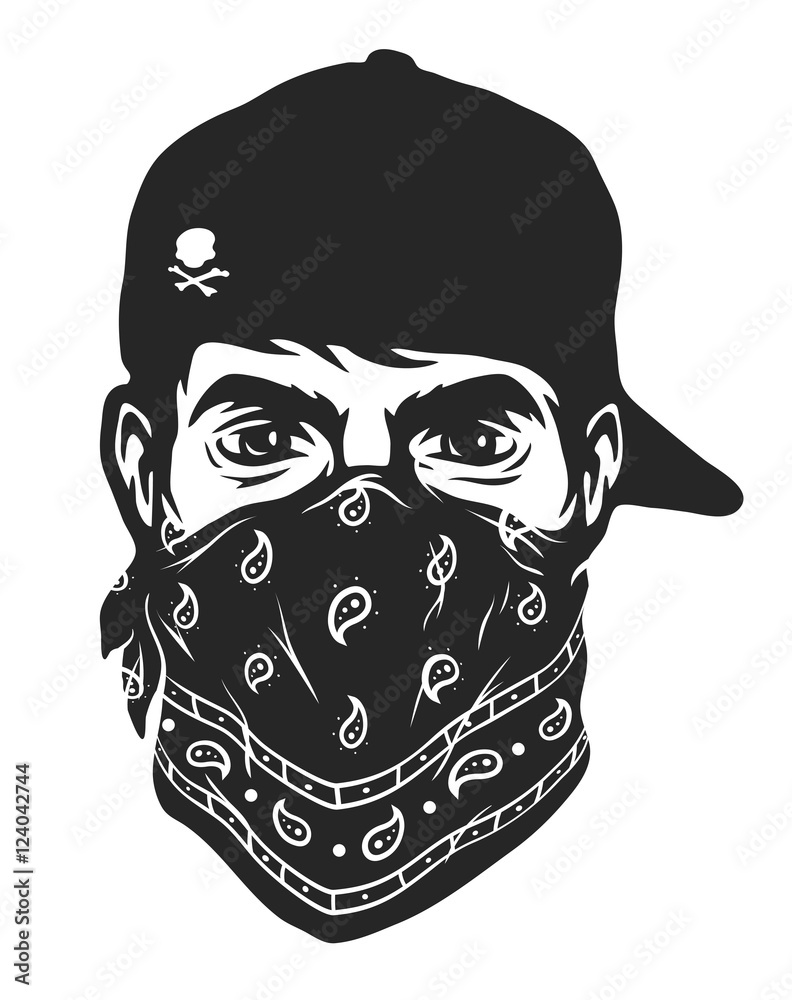Bandana On Face Vector