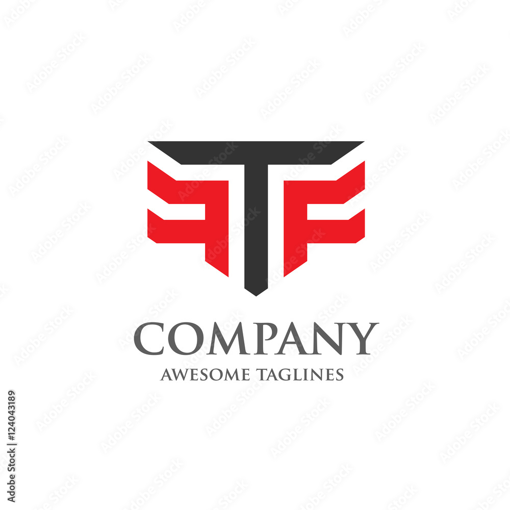 Creative Letter T and F logo. Elegant alphabet F and T letter logo ...