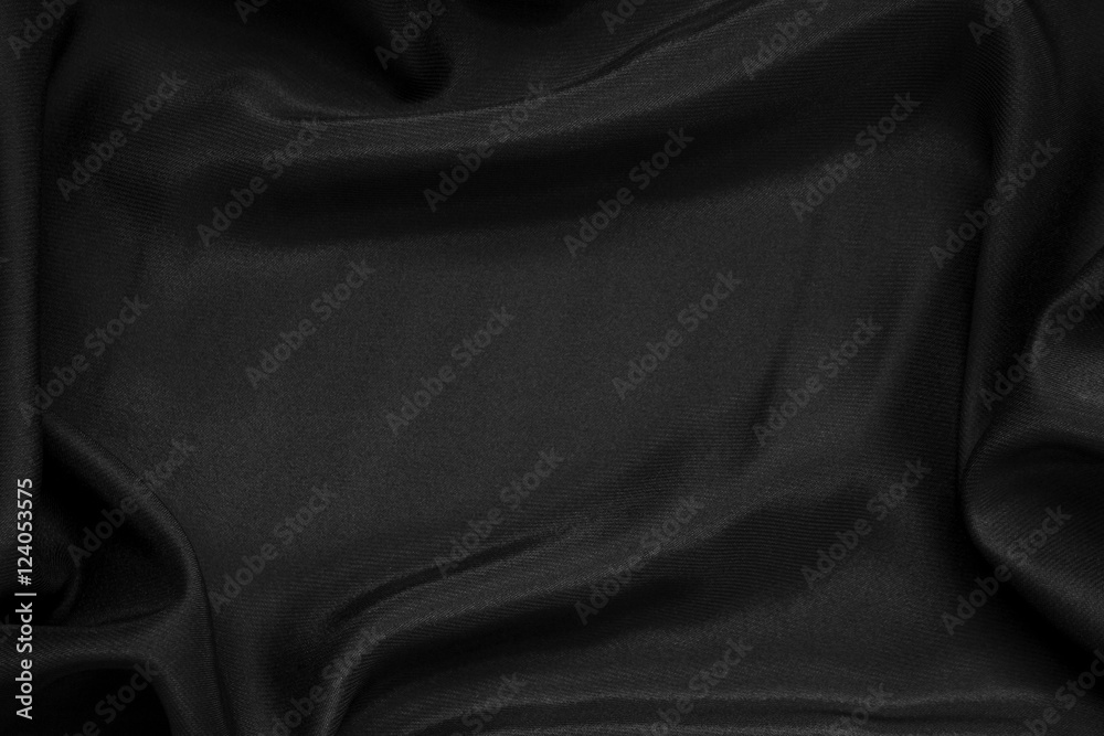 Black silk fabric background Stock Photo | Adobe Stock