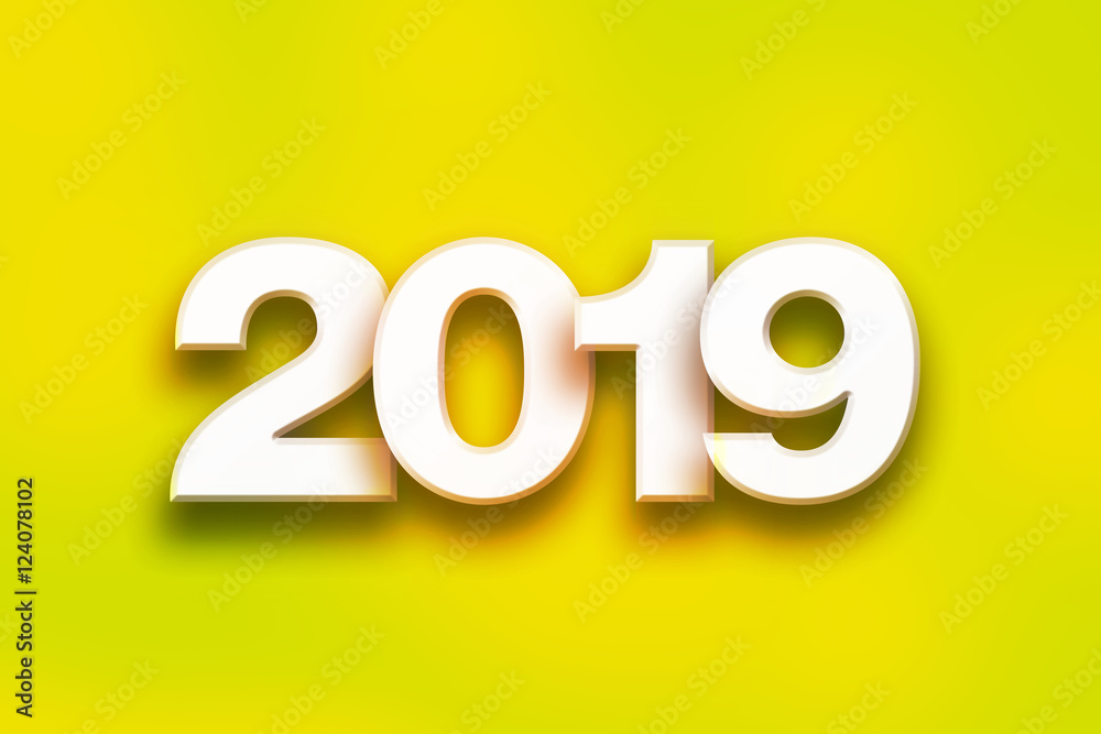 2019 Concept Colorful Word Art Stock Illustration | Adobe Stock