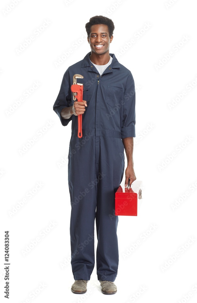 African American Plumber. Stock Photo | Adobe Stock