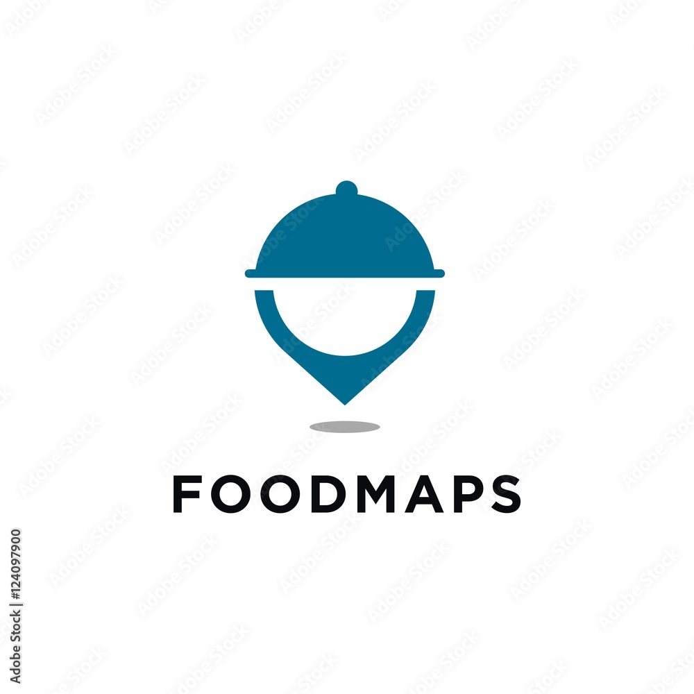 Food maps logo vector Stock Vector | Adobe Stock