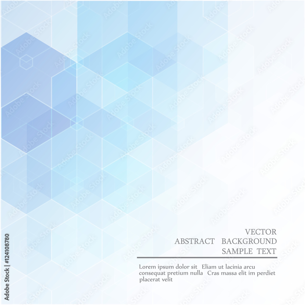 Vector Abstract Geometric Background Design Template Booklet Form, blue ...