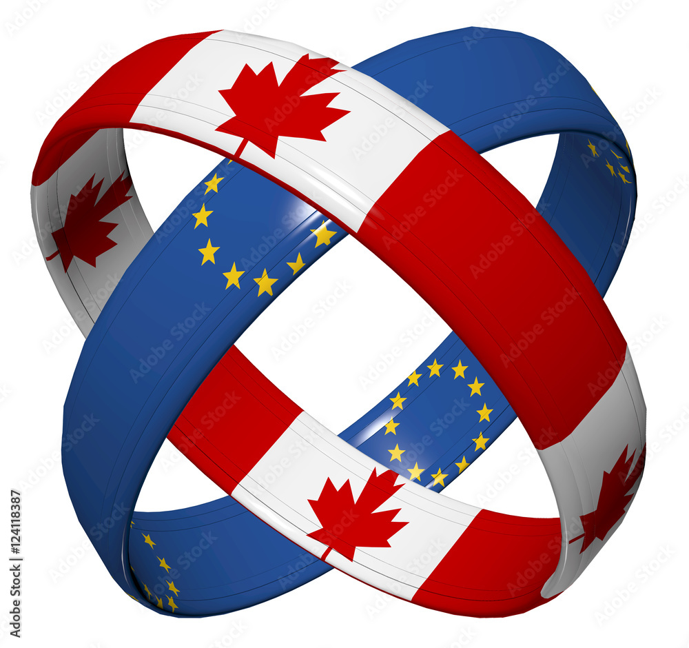 CETA Trade Agreement. Symbol for the Comprehensive Economic Agreement ...