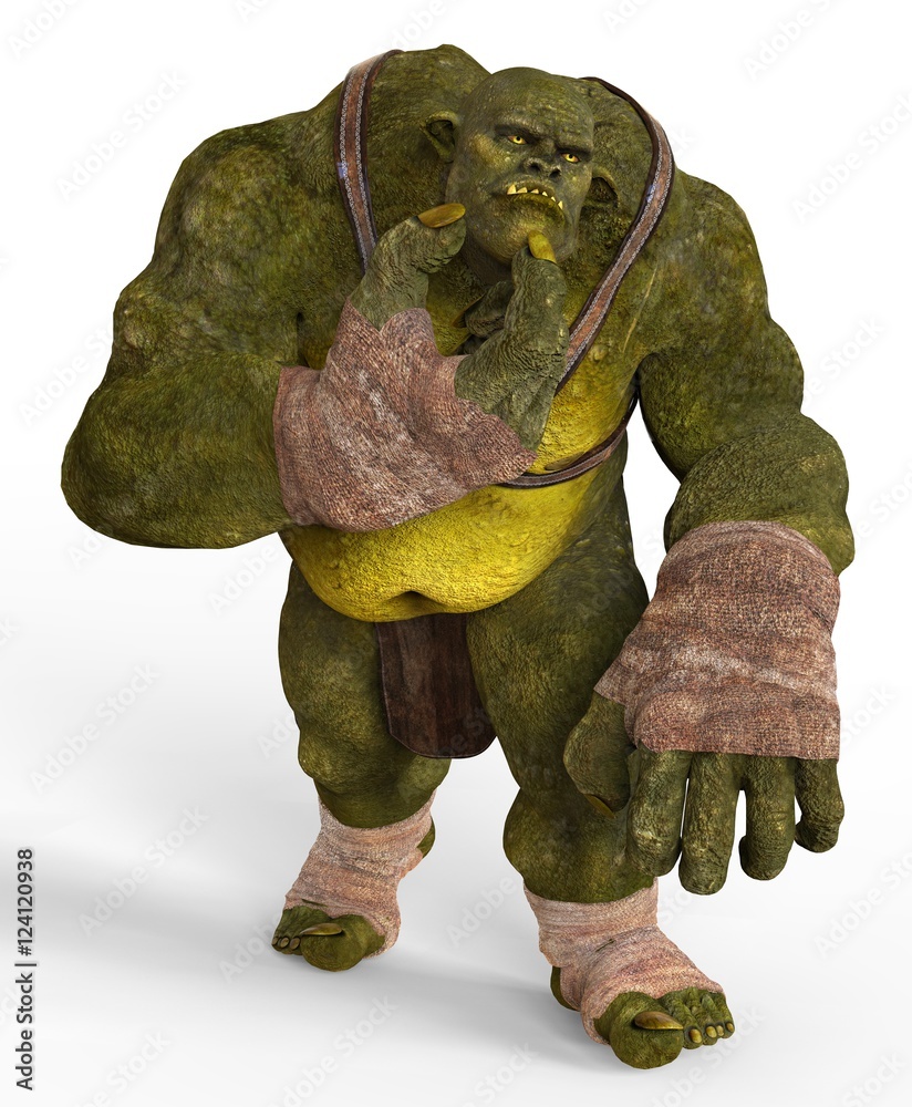 Ogre 3D Illustration Stock 일러스트레이션 | Adobe Stock
