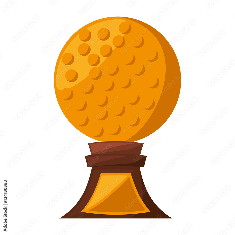 golf trophy championship isolated icon vector illustration design Stock ...