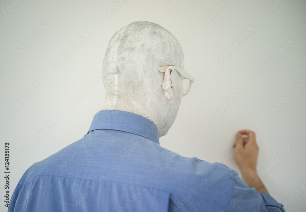Conceptual two sides face portait photo of a man Stock Photo | Adobe Stock