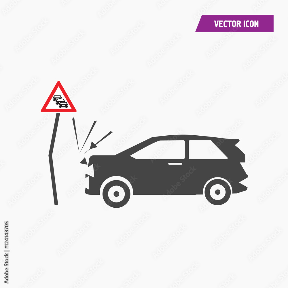 Car crash icon illustration isolated vector sign symbol Stock Vector ...