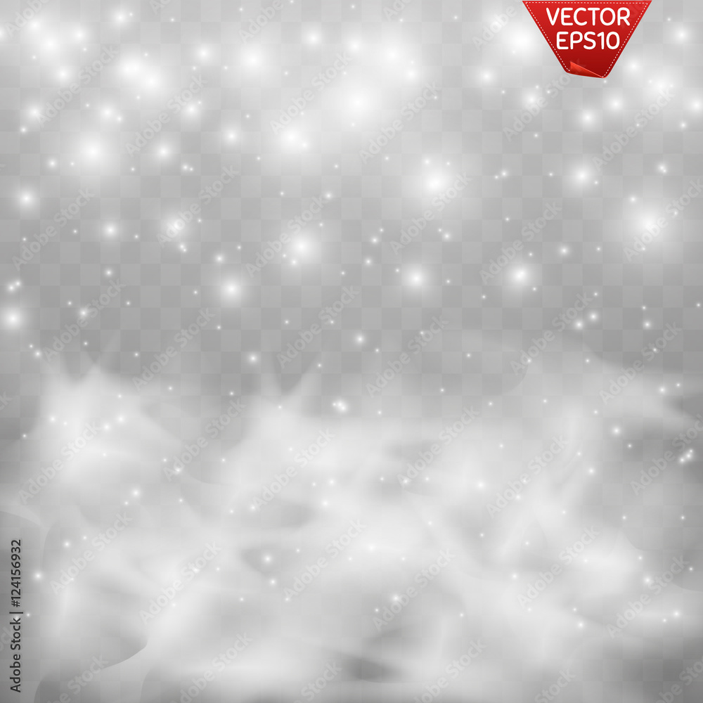 light effect in sky, explosion on transparent background Stock Vector ...