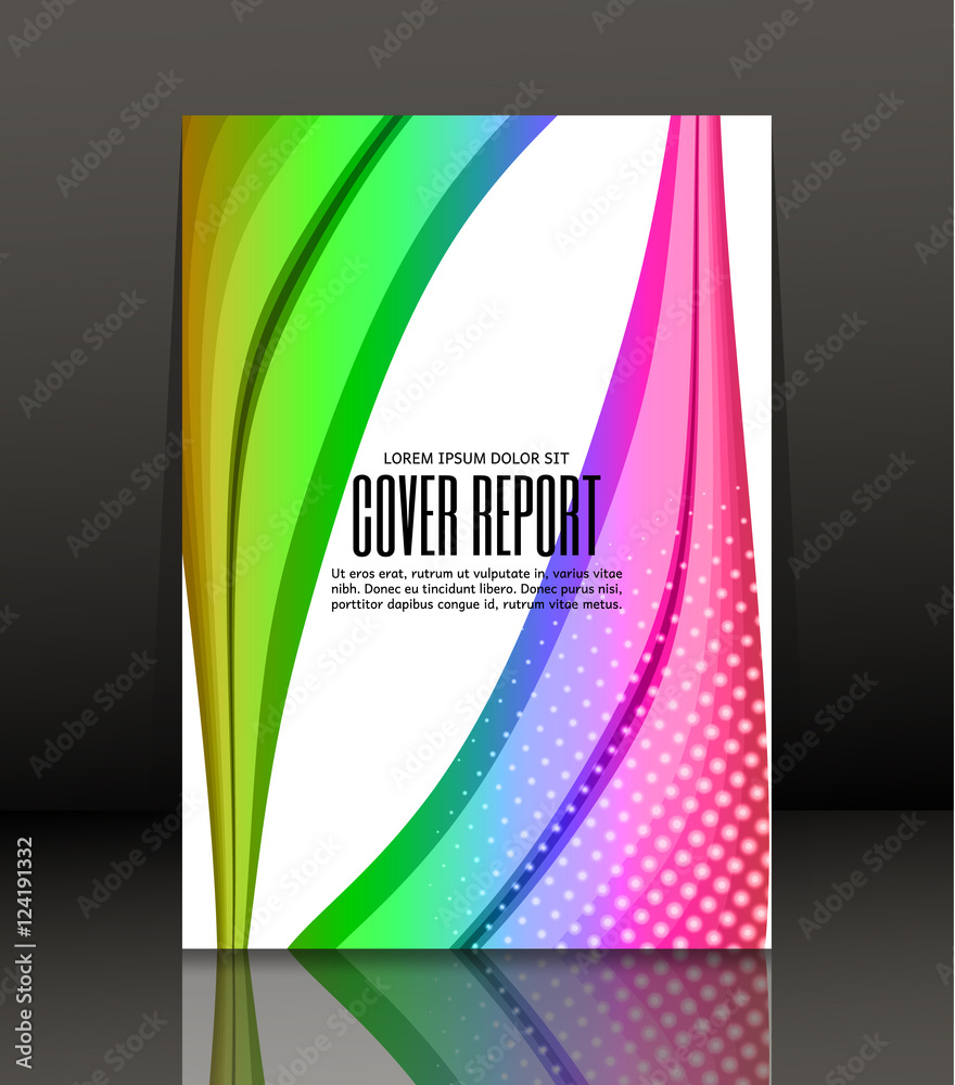Template design for cover. Banner in A4 size. Abstract background ...