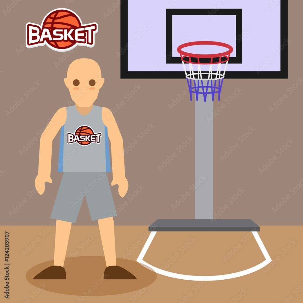Basket Player Character For Mobile Game Assets Stock Vector | Adobe Stock