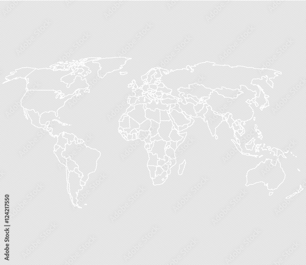 gray world map Stock Vector | Adobe Stock