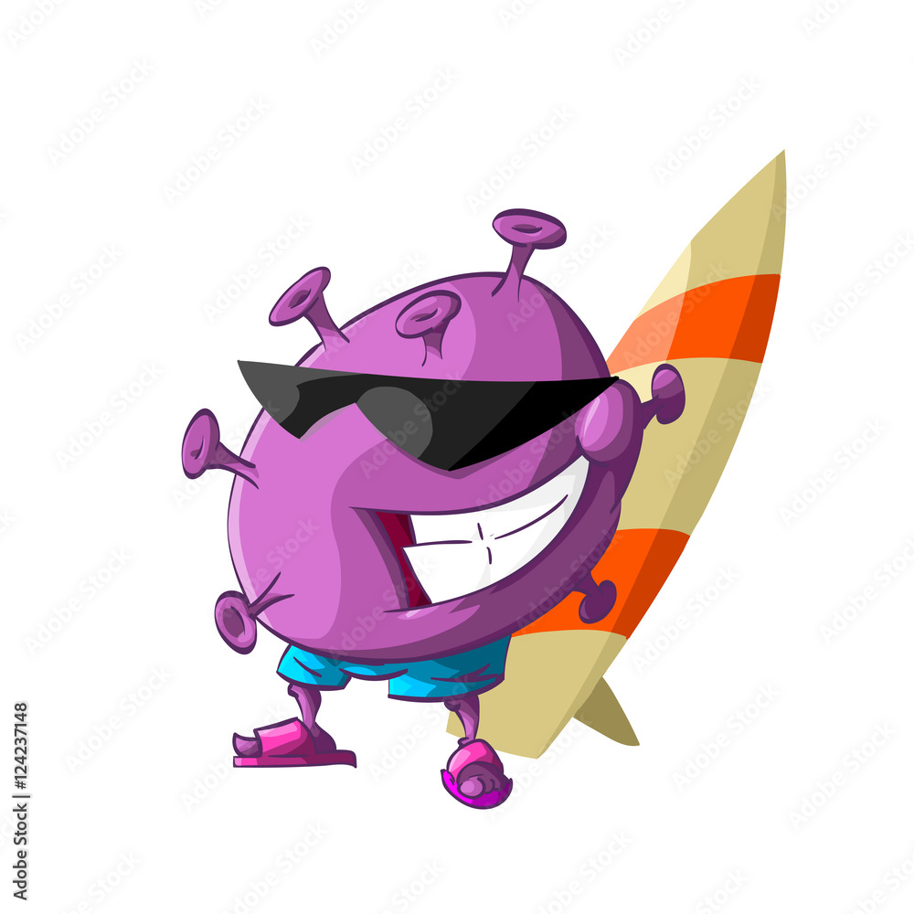 Influenza Virus Cartoon