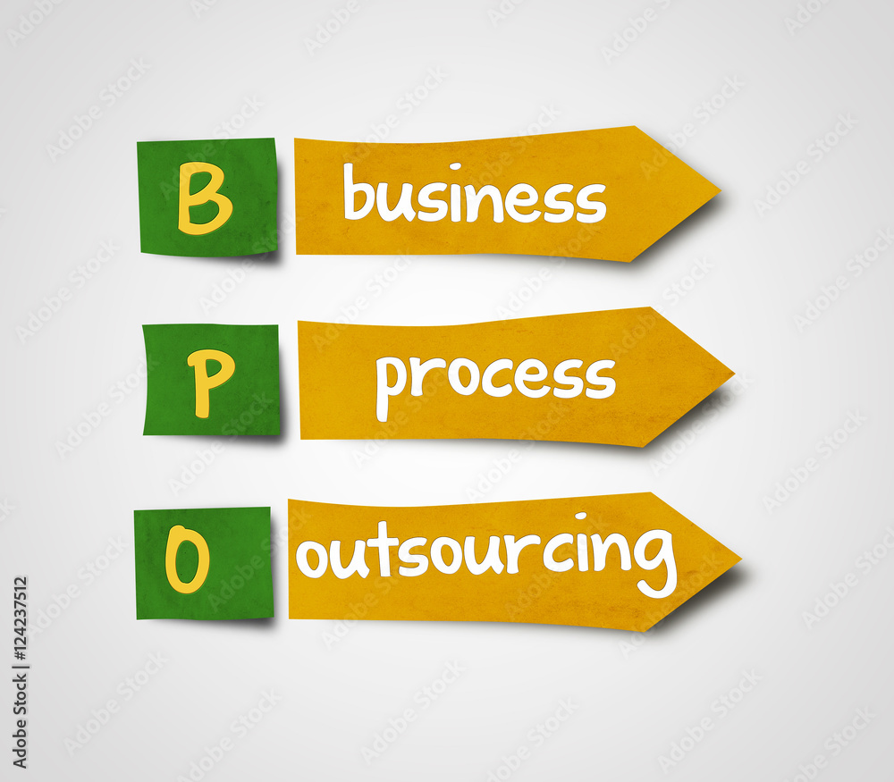 Sticky notes label paper bpo concept Stock Illustration | Adobe Stock