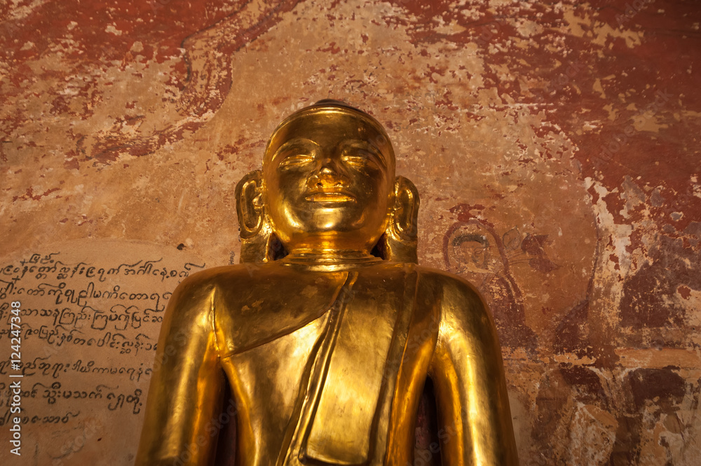 Ancient architecture of old Buddhist Temples at Bagan Kingdom, Myanmar ...