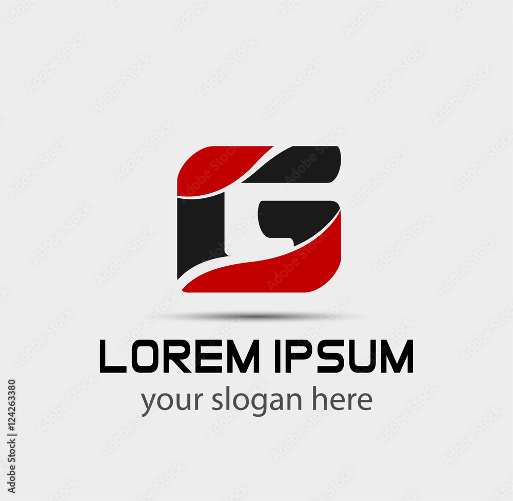 Vector set of abstract icons based on the letter g Stock Vector | Adobe ...