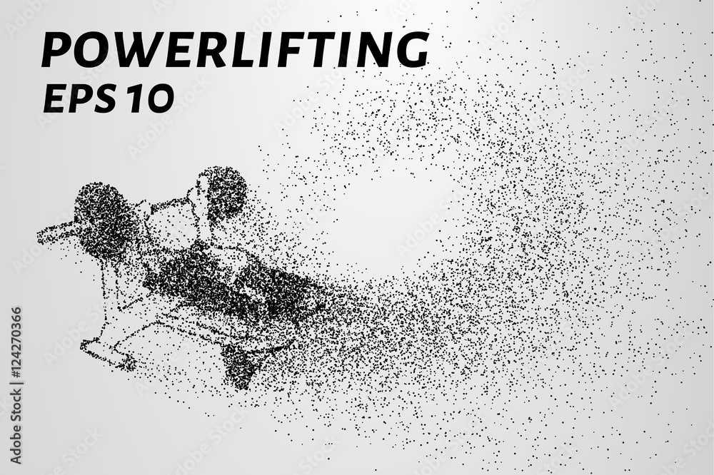 Powerlifting from the particles. Powerlifting of dots and circles ...