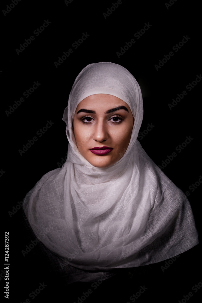 Beutiful girl with hijab portrait Stock Photo | Adobe Stock