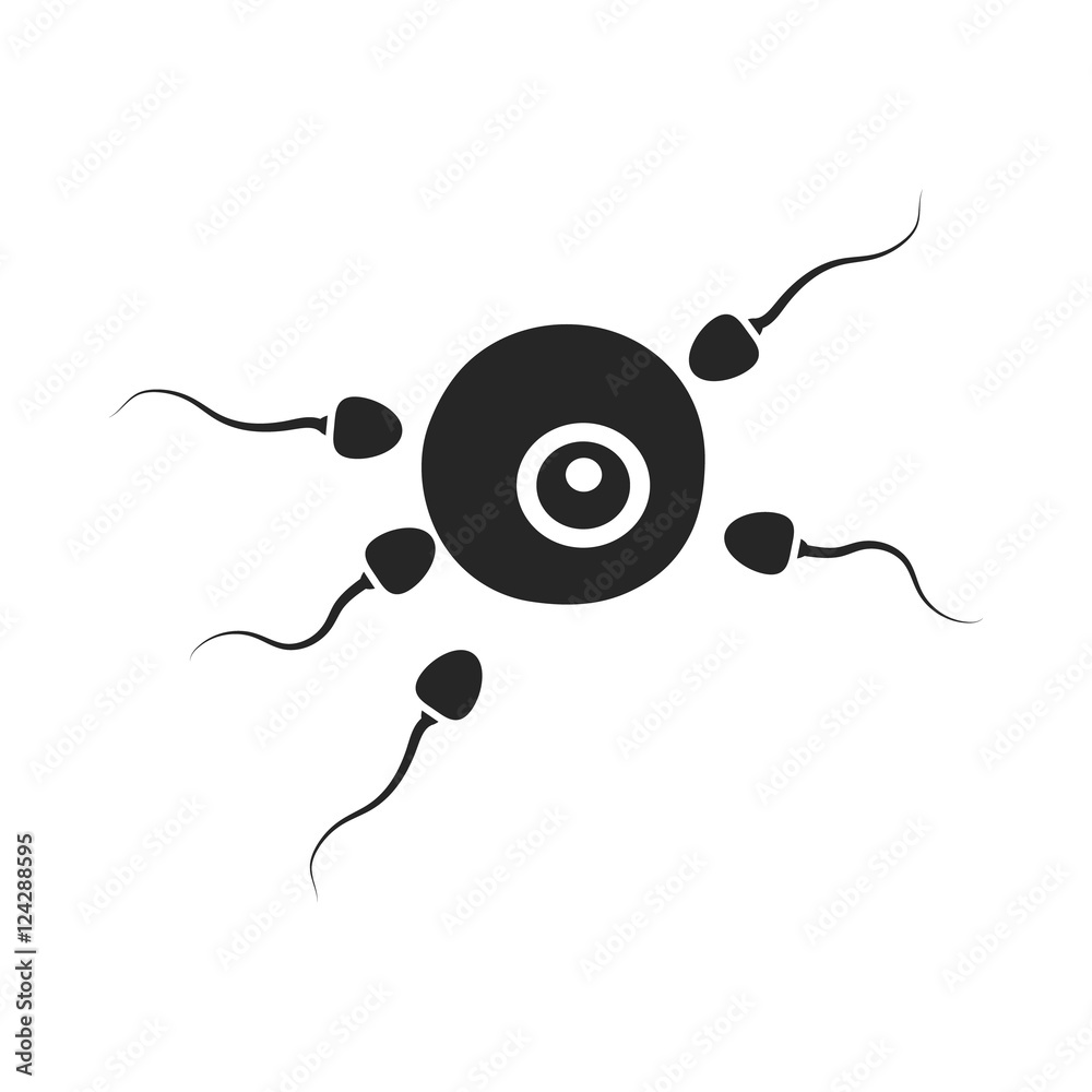 Fertilization icon in black style isolated on white background ...