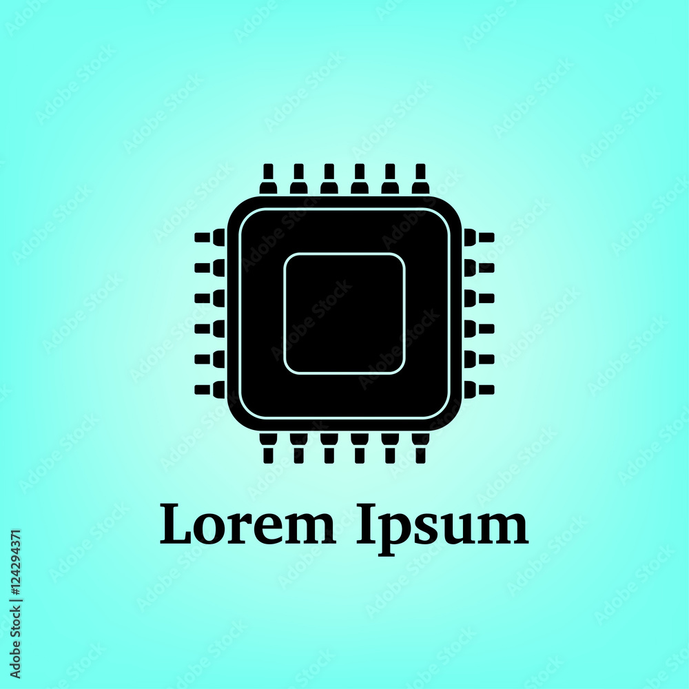 Microchip logo Stock Vector | Adobe Stock