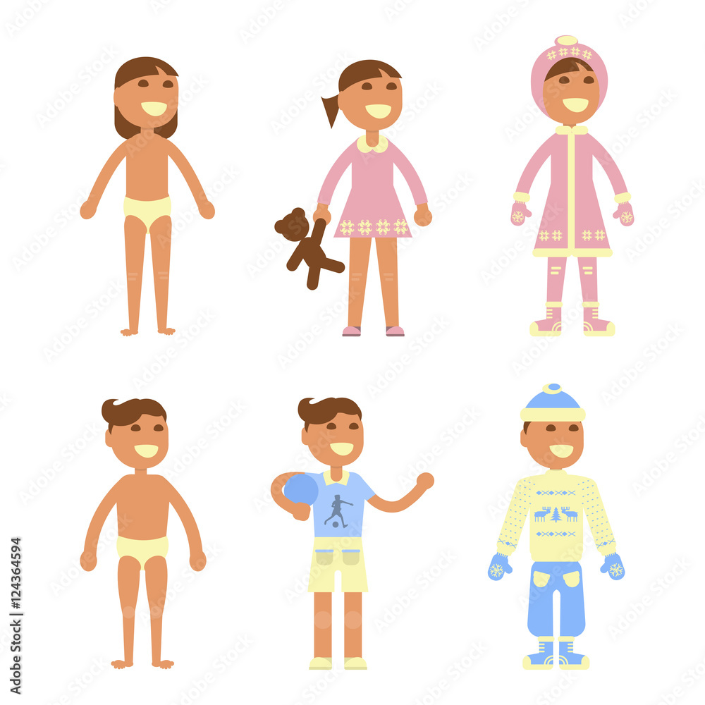 Clip Art Boy Summer Clothes