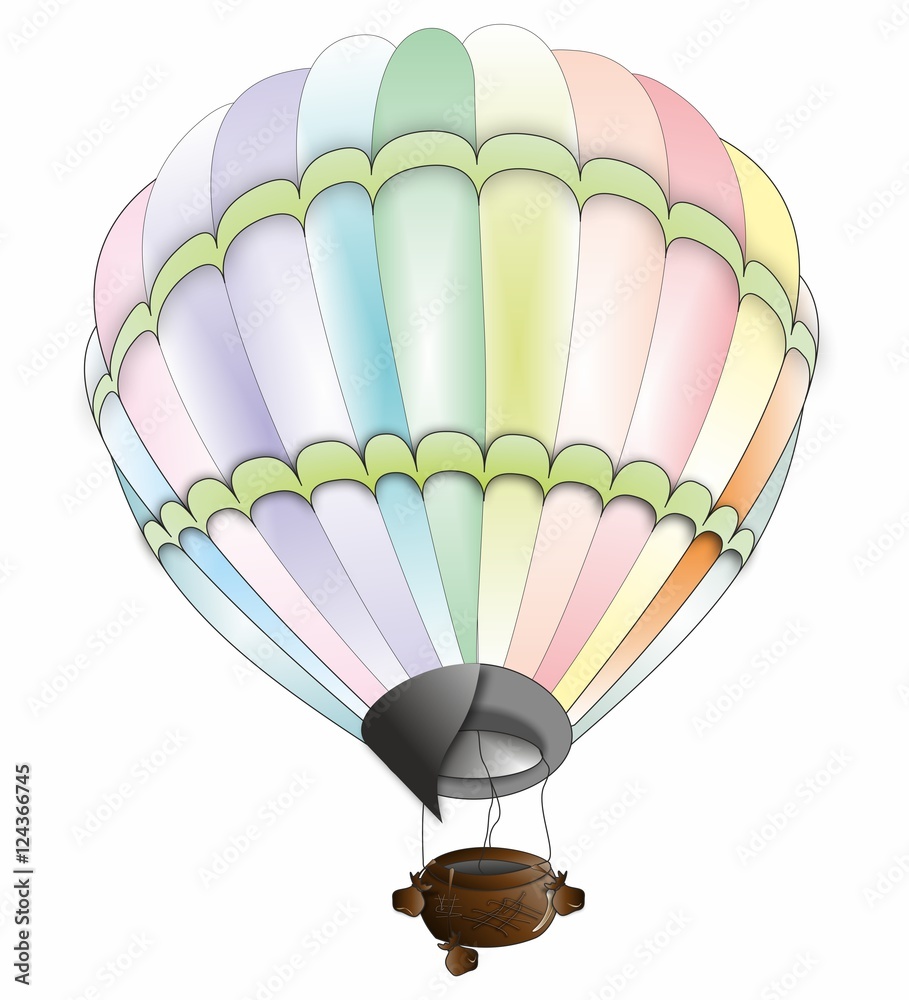 mongolfiera Stock Vector | Adobe Stock
