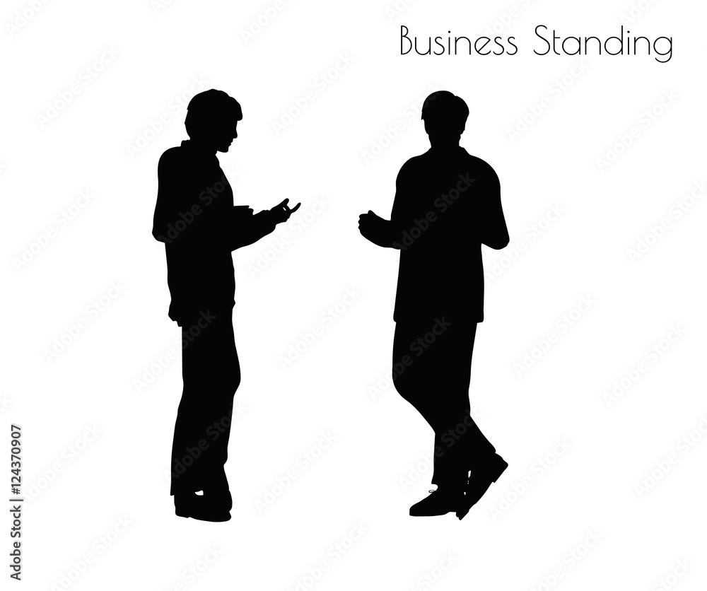 man in Business Standing pose Stock Vector | Adobe Stock