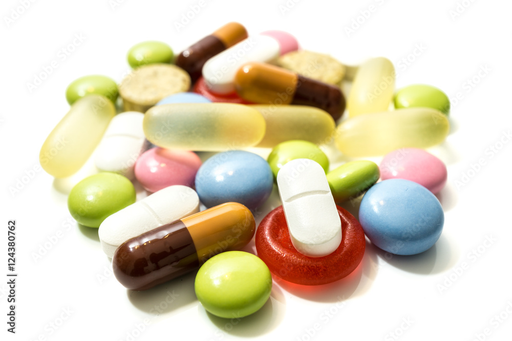 Diverse Pillen Mischung Stock-Foto | Adobe Stock