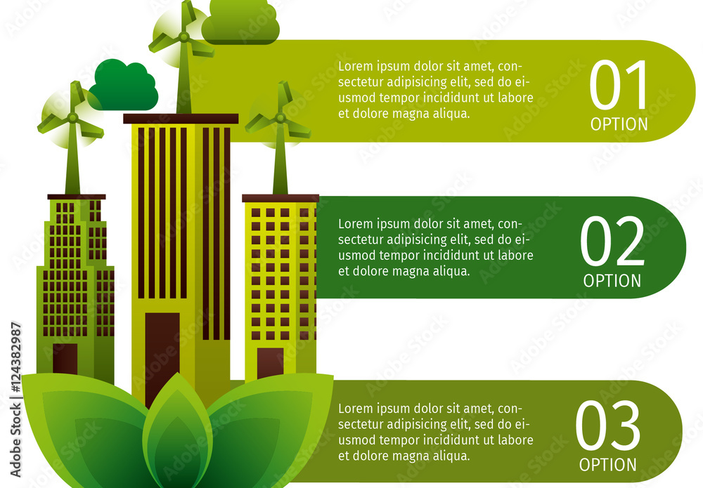Green Sustainable Ecology Infographic Environmental Template Stock ...